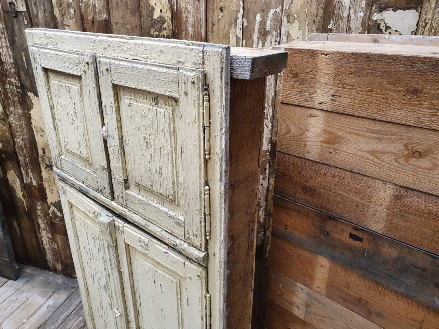 Chippy Paint Pantry Cupboards