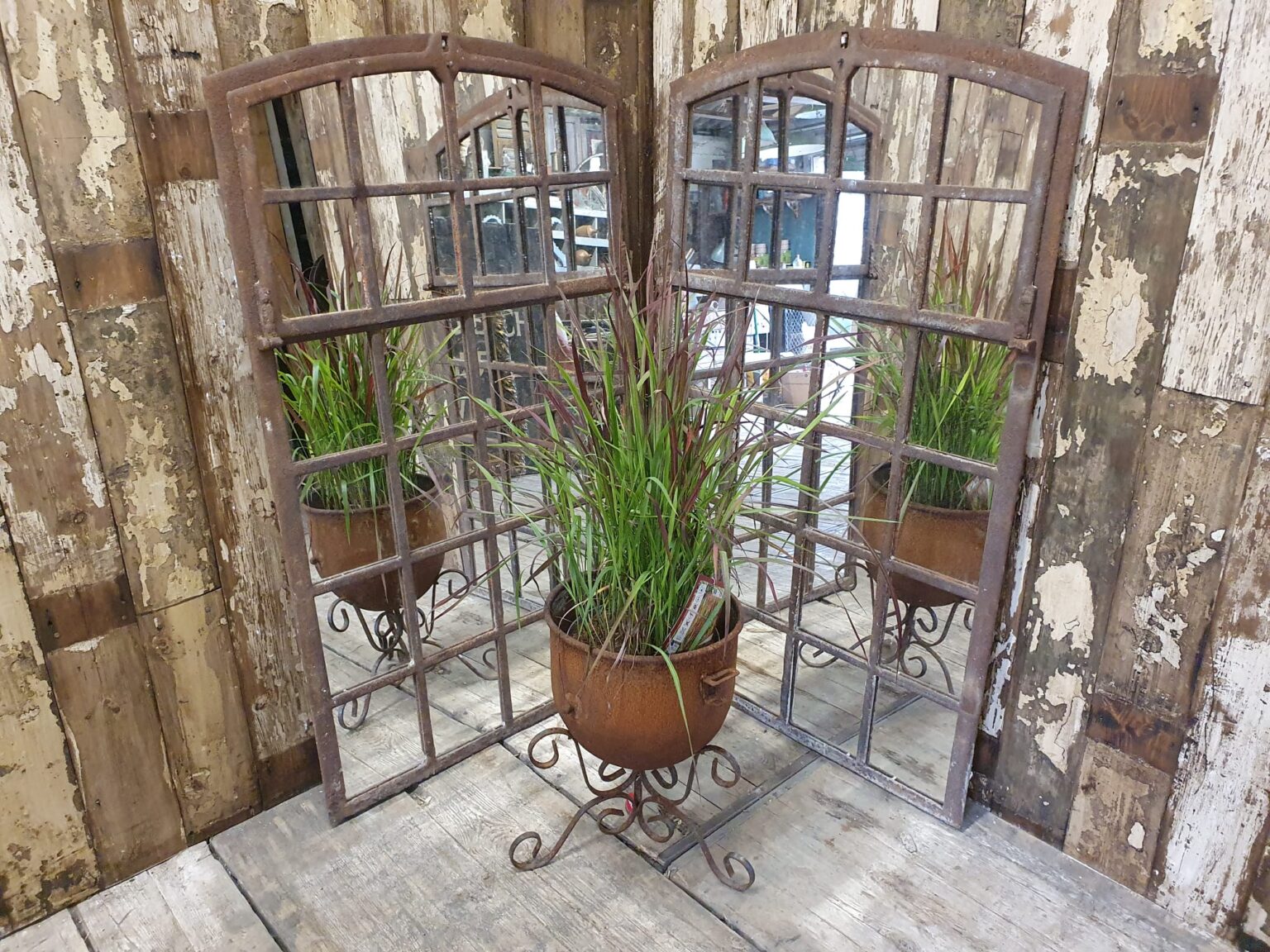 Cast Iron Window Mirror