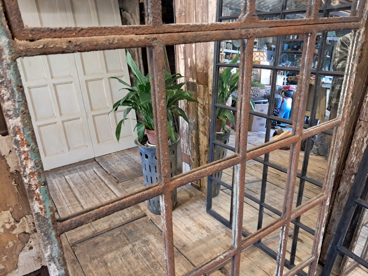 Cast Iron Window Mirror